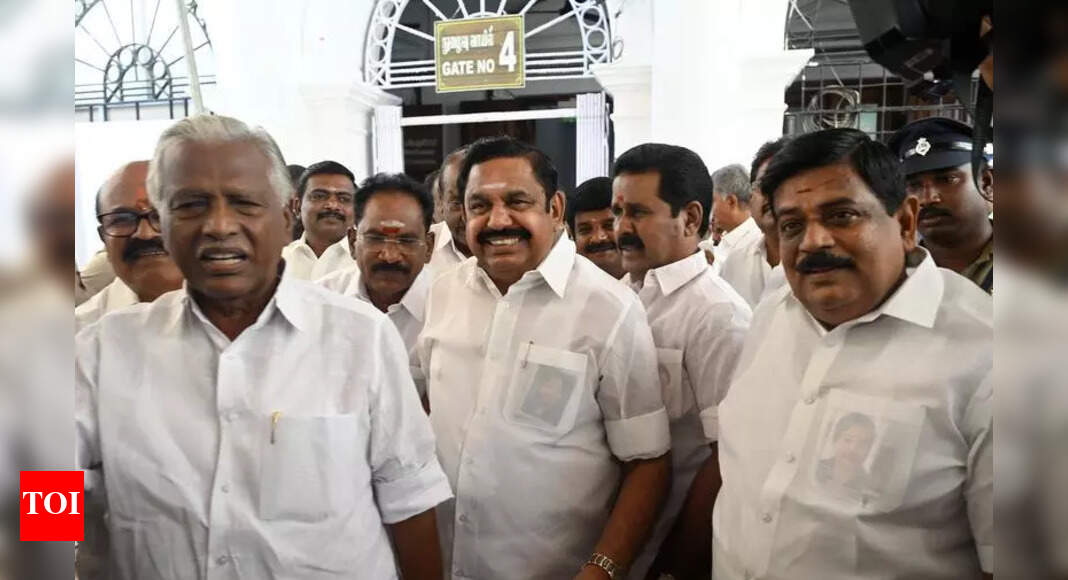 AIADMK MLAs walk out from assembly amidst L&O debate | Chennai News ...