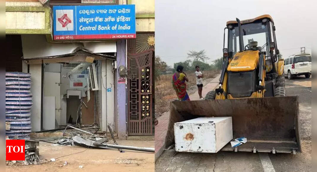 Thieves uproot ATM with excavator but run into police team ...