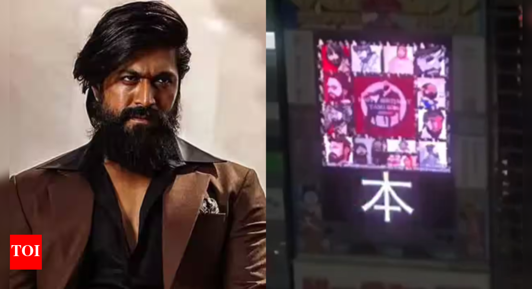 Throwback to the time when Yash's Japanese fans lit up Tokyo’s Shibuya ...