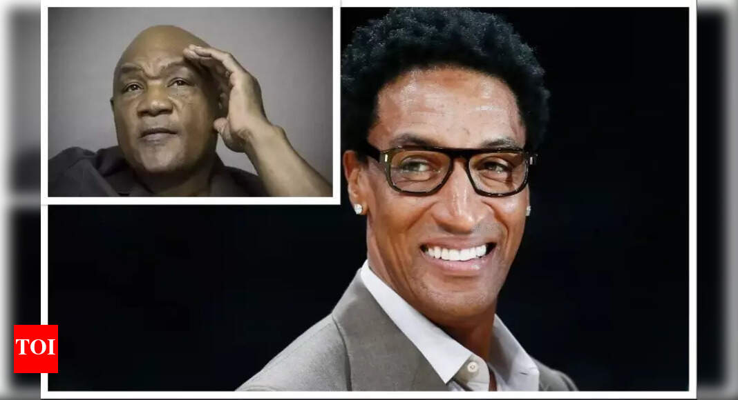 NBA legends Magic Johnson and Scottie Pippen pay their respects to ...