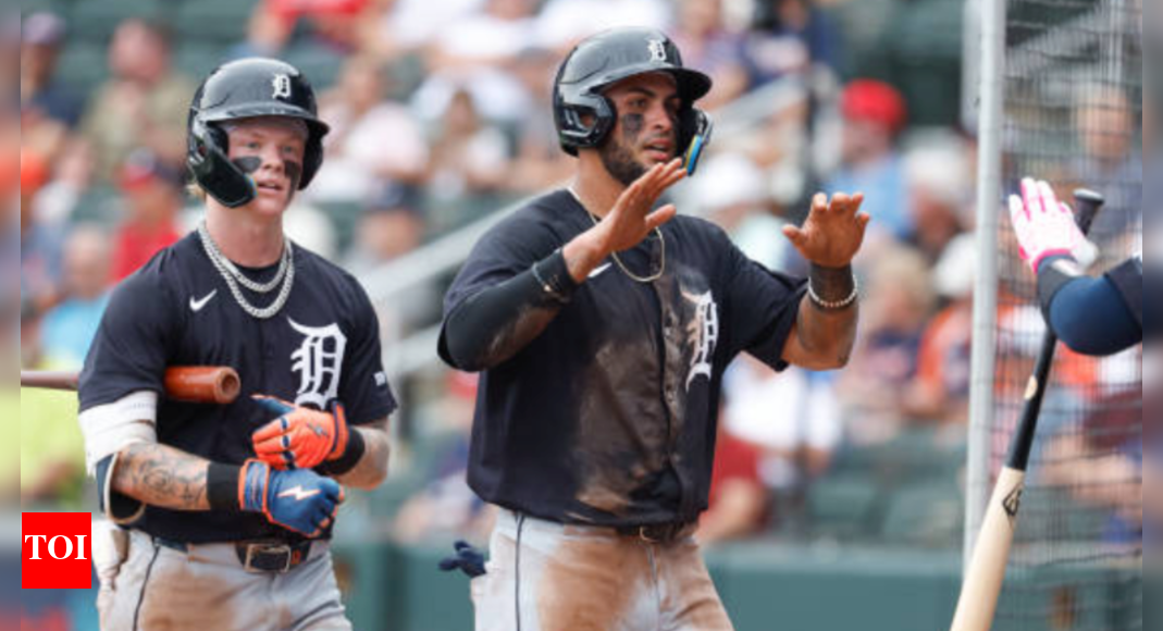 Detroit’s Max Clark gives fans a scare after collision with Justyn-Henry Malloy | MLB News - The ...