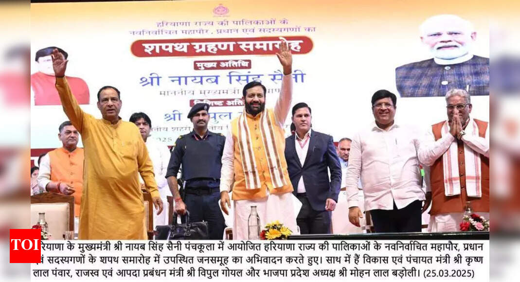 Newly-elected urban local body representatives take oath in Panchkula ...
