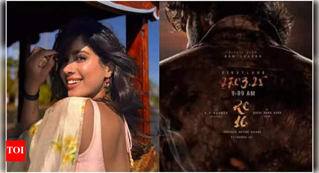 RC16: Janhvi Kapoor teases fans with new poster featuring Ram Charan ...