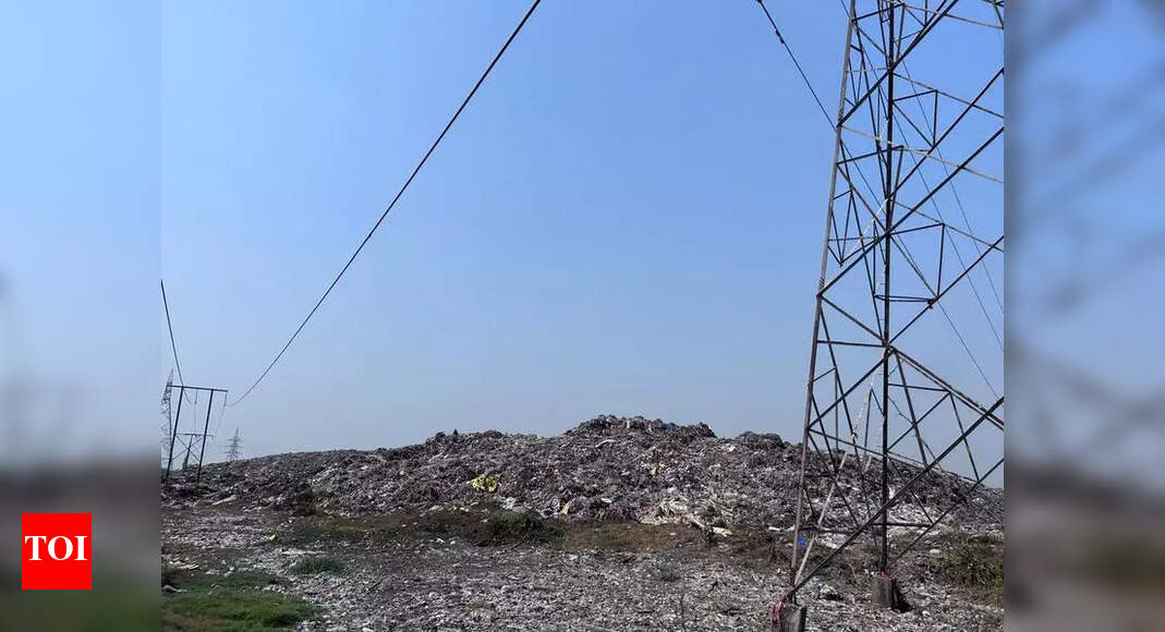 Waste dumping below transmission line disrupting power supply in Sachin ...