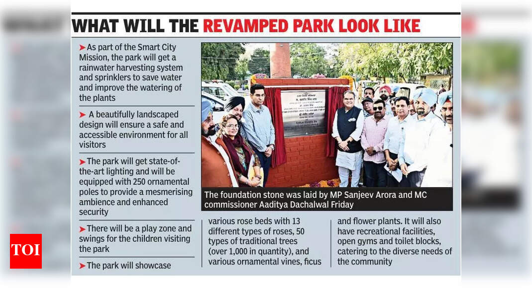 Foundation laid for Nehru Rose Garden renovation | Ludhiana News - The ...