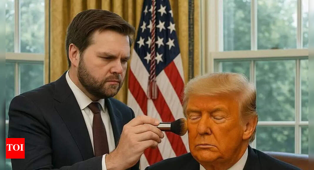 Hilarious or horrifying? New meme of JD Vance applying Cheetos dust to ...