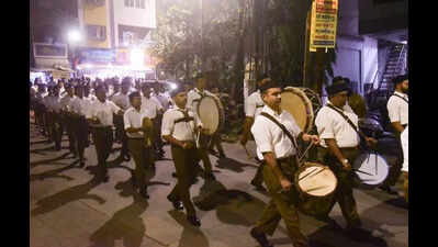 RSS centenary route march to pass through riot-hit Mahal amid ...