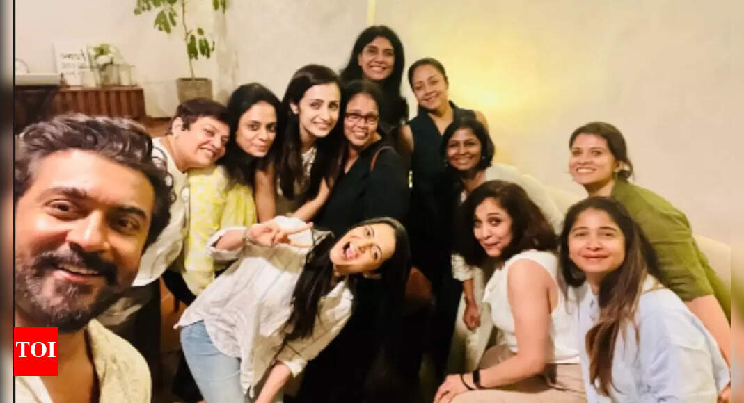 Suriya and Jyotika host a fun Sunday party for Trisha Krishnan, Ramya ...