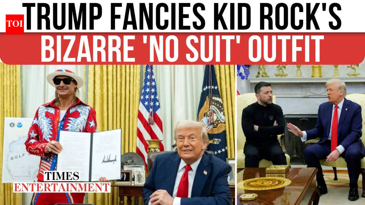 Trump Welcomes 'Friend' Kid Rock To Oval Office, Bizarre Outfit Sparks ...