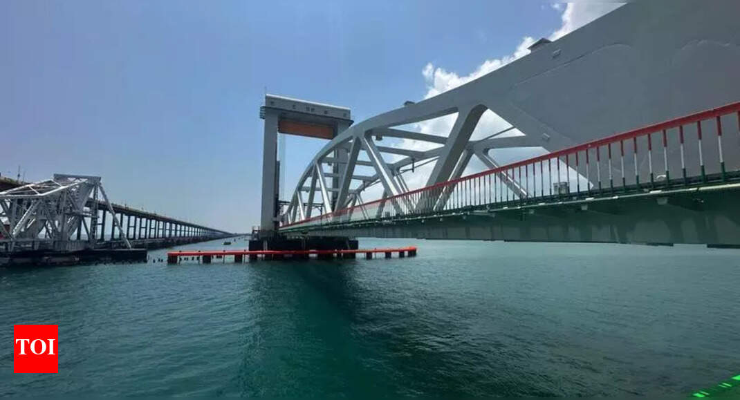 Pamban sea bridge ready for inauguration | Madurai News - The Times of ...