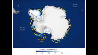 Antarctica’s summer sea ice shrank to second-lowest extent on record ...