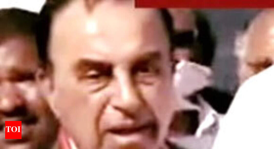 Subramanian Swamy files petition in SC against Chidambaram | India News - Times of India