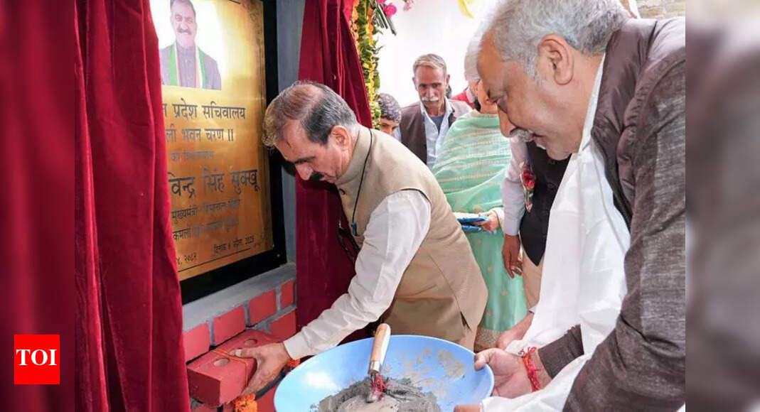 Himachal Pradesh CM Sukhvinder Singh Sukhu lays foundation stone for phase II of Ellerslie ...