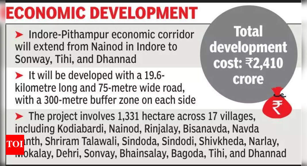 8.5ha acquired for Indore-Pithampur 20km economic corridor | Indore ...