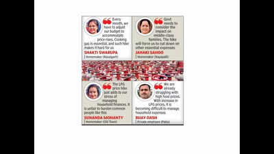 Homemakers express worry over LPG price hike | Bhubaneswar News - The ...