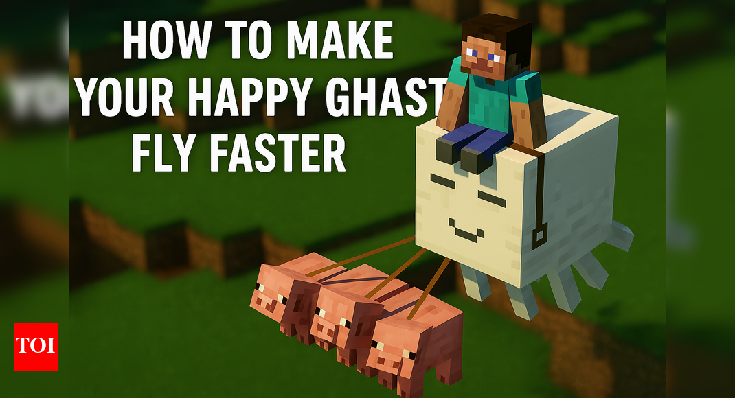 How to make your Happy Ghast fly faster in Minecraft? | Esports News ...