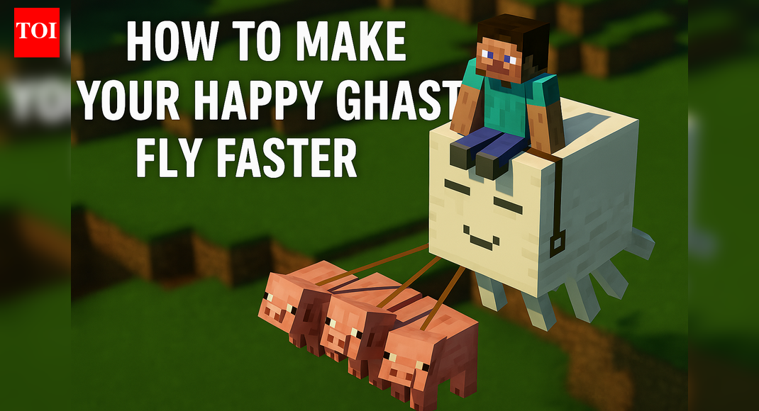 How to make your Happy Ghast fly faster in Minecraft? | Esports News ...
