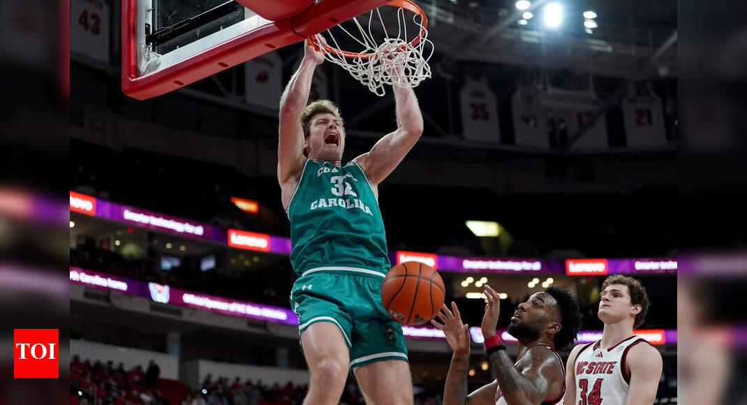 From hoops to helmets: Massive college basketball player Colin Granger ...
