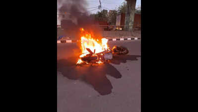 Motorcyclist fighting for life after Zirakpur crash | Chandigarh News - The Times of India