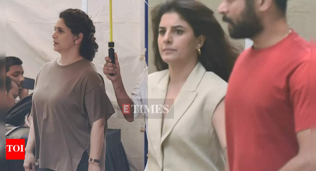Exclusive pictures from the 'Teen Kawwe' look test: Supriya Pilgaonkar ...