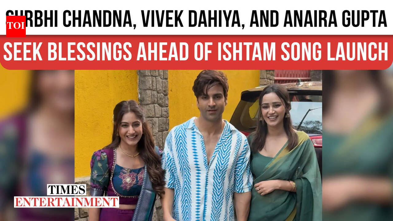 Surbhi, Vivek, and Anaira Seek Blessings Ahead of Ishtam Song Launch