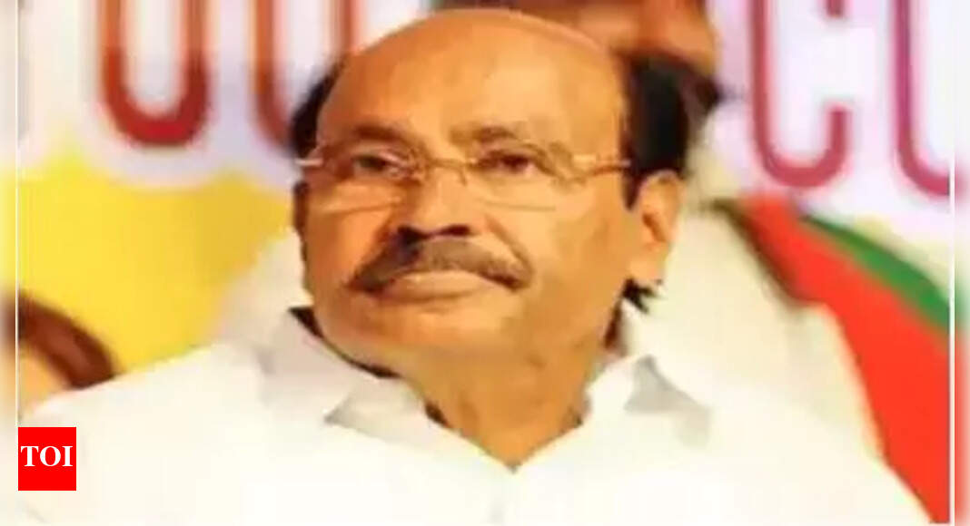 Thilagabama should resign: PMK gen secy | Chennai News - The Times of India
