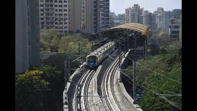 1st train runs on Diamond Garden-Mandale stretch of Metro 2B line - The ...
