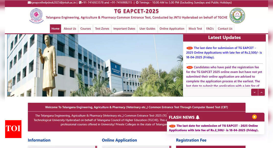 TS EAMCET 2025 hall ticket tomorrow at eapcet.tgche.ac.in: Know how to ...