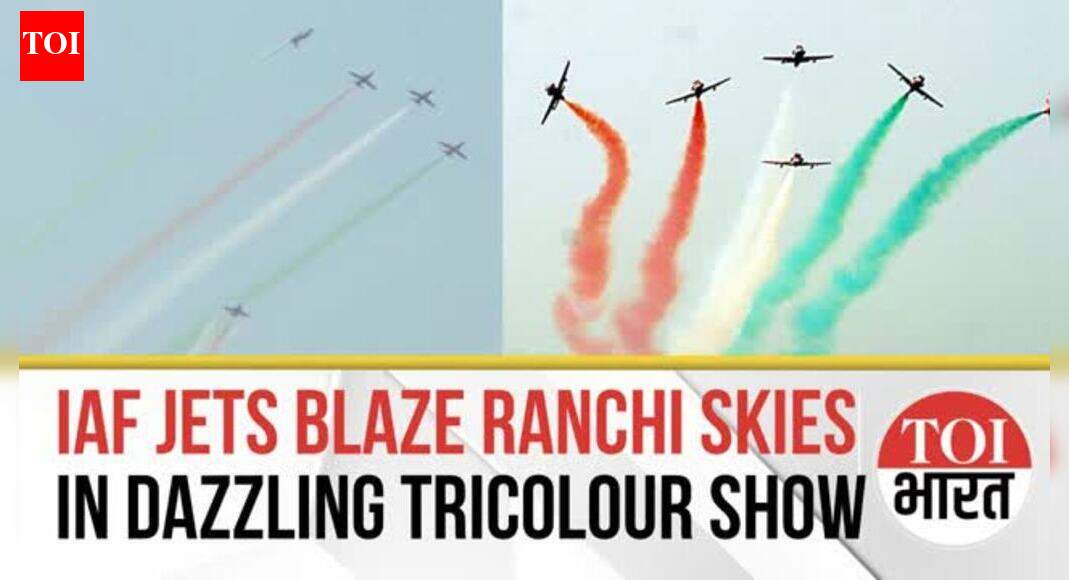 IAF Paints Sky: Fighter Jets Blaze Ranchi In Tricolour Thunder At 100ft ...