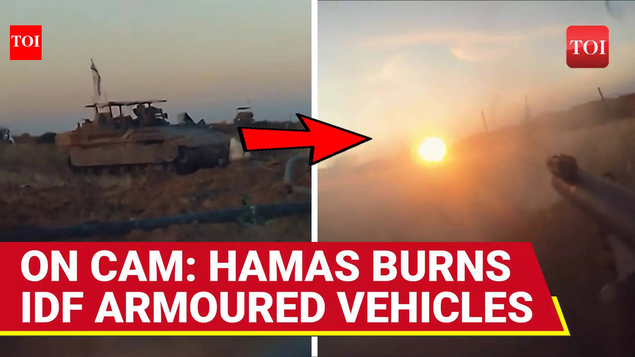On Cam: Hamas Fighters Emerge From Rubble, Blow Up IDF Vehicles In ...