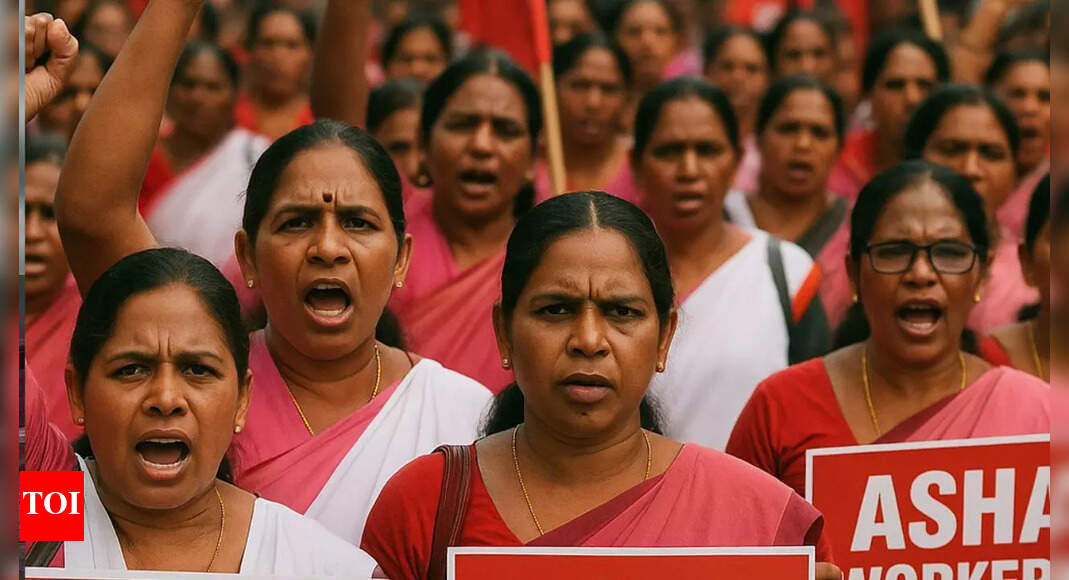 ASHA Workers Embark on Historic Protest March Across Kerala for Fair ...