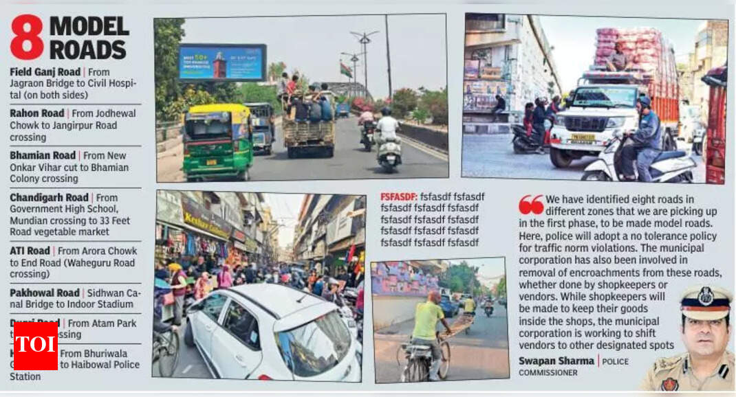 8 model roads to set example of traffic rule compliance: CP | Ludhiana ...