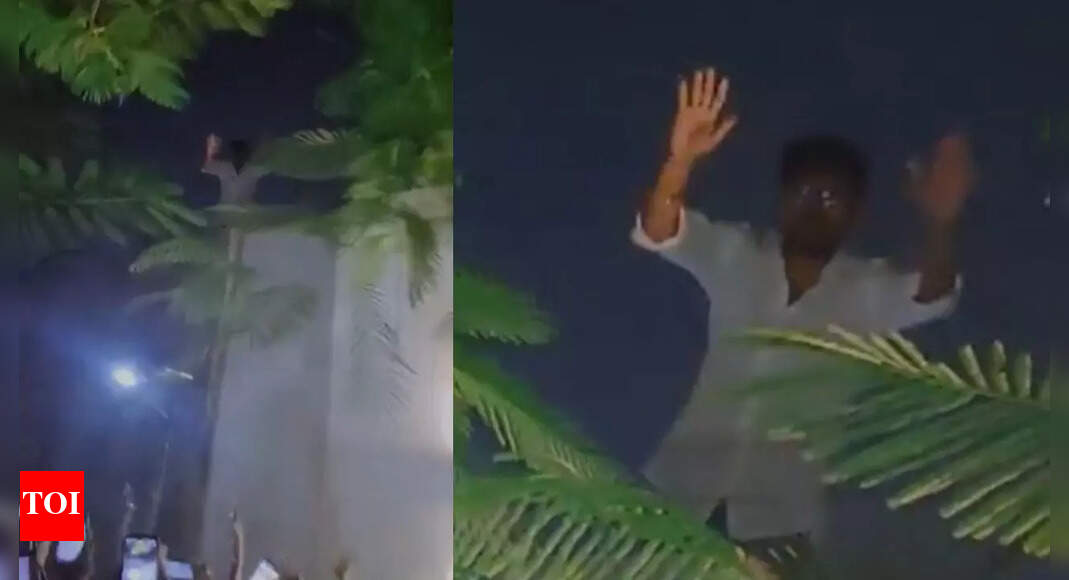 Thalapathy Vijay climbs 20 feet wall to express his love for fans ...