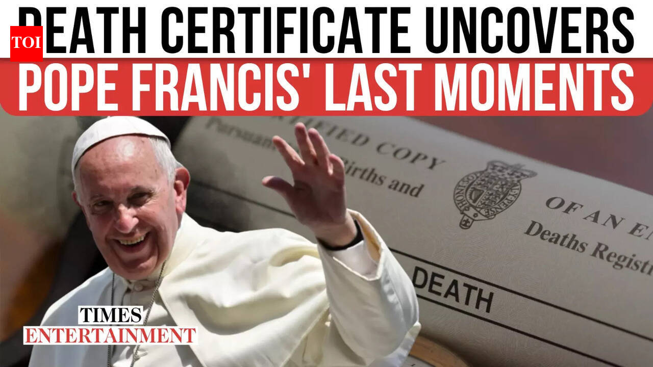 Pope Francis' Final Hours: Full Death Certificate Unsealed | His ...