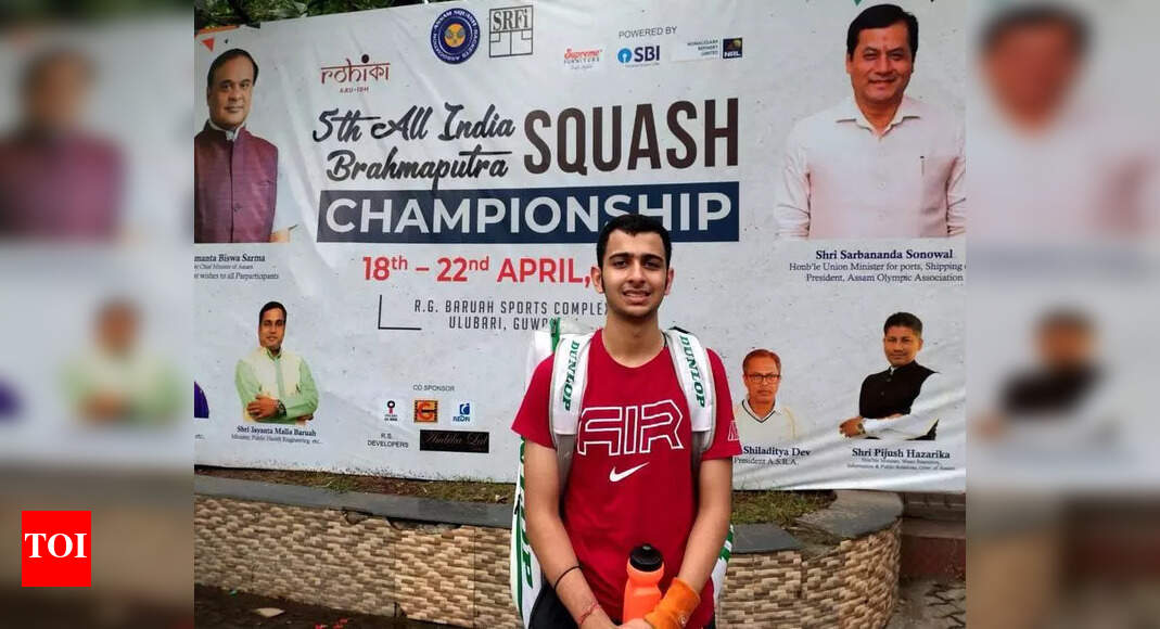 All India Brahmaputra Open Squash: Rajasthan’s Avalokit wins silver ...