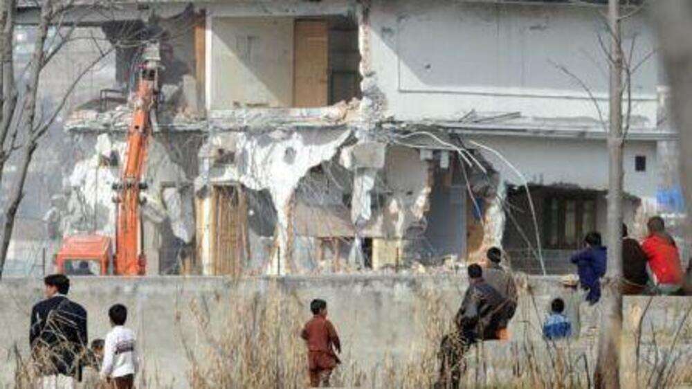 Osama's hideout demolished | The Times of India