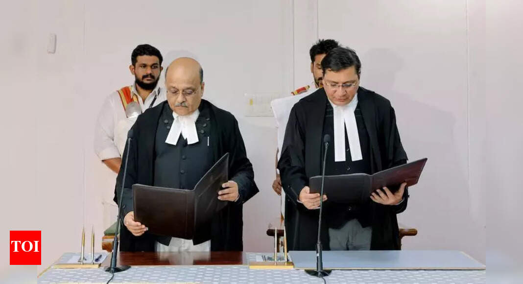 Justice Sushrut Aravind Dharmadhikari sworn in as Kerala high court ...