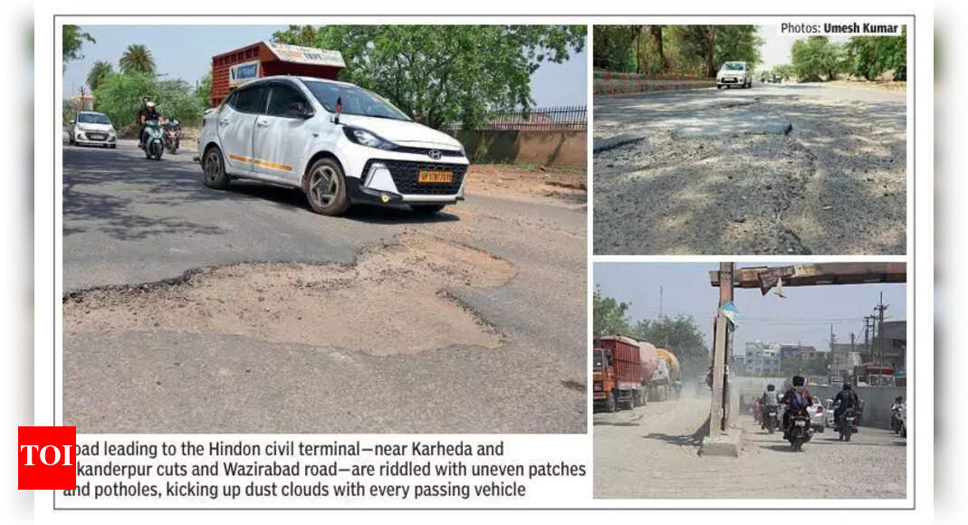 Smooth landing, bumpy ride home: Hindon civil terminal’s access road ...