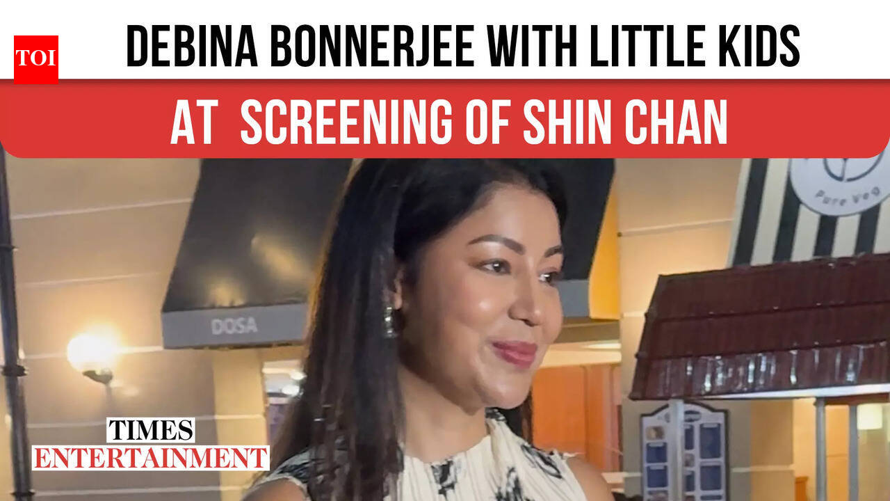Debina Bonnerjee Attends Shin Chan Screening with Her Kids