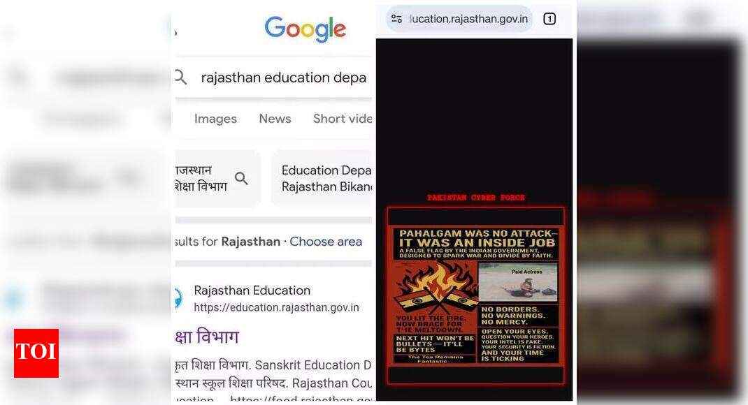 Rajasthan Government Website Hacked: 'Pakistan Cyber Force' Links ...