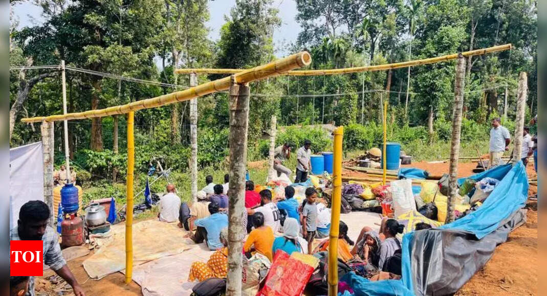 Tribal families evicted from govt land in Ammathi | Mysuru News - The ...