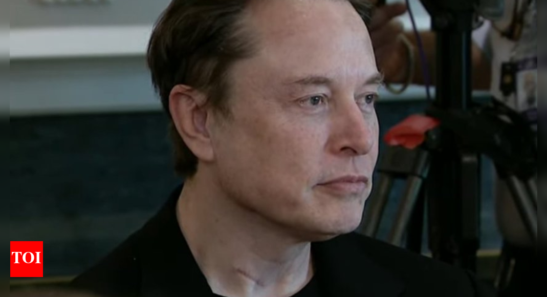 Elon Musk spotted with neck scar at Trump cabinet meeting; social media ...