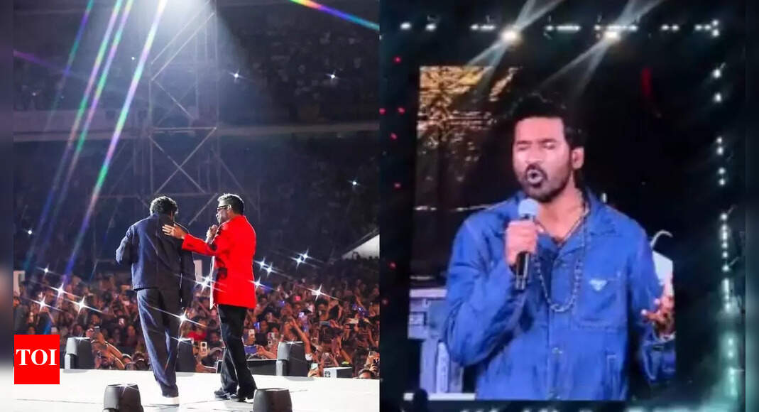 Dhanush makes surprise entry at AR Rahman's Mumbai concert; stirs ...