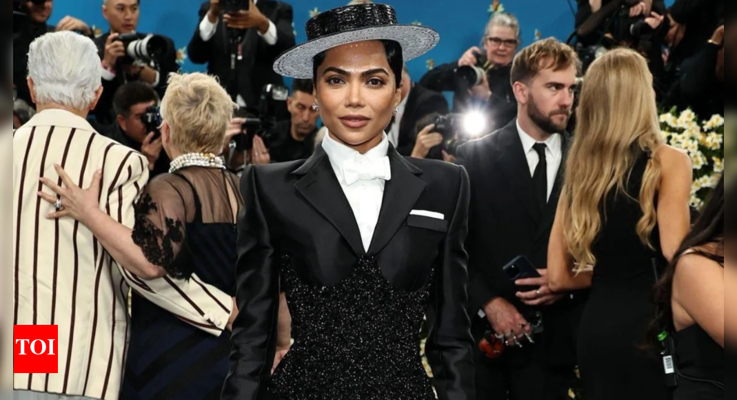Mona Patel brings robotic couture to Met Gala 2025 with a diamond ...