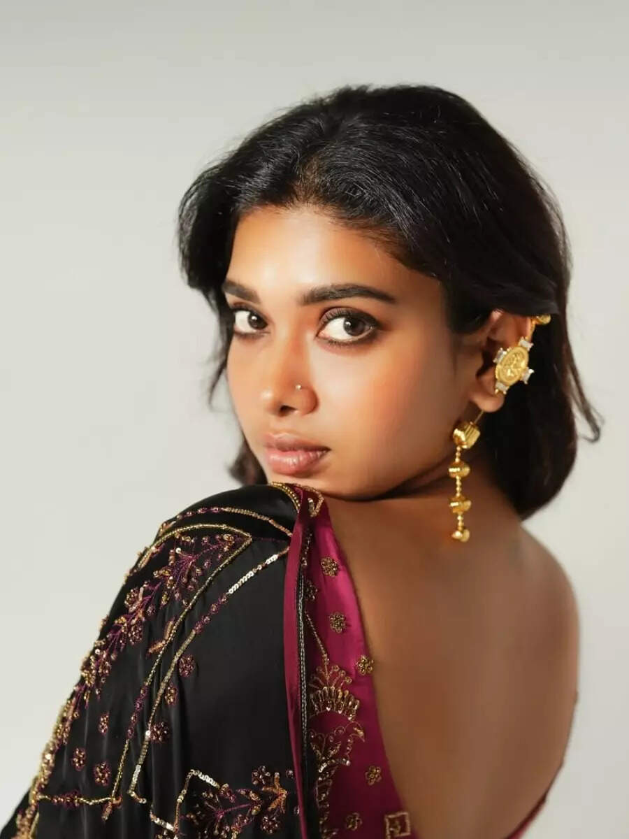 Dushara Vijayan Sets a Bold Trend with Her Dazzling Saree Looks | Times of India