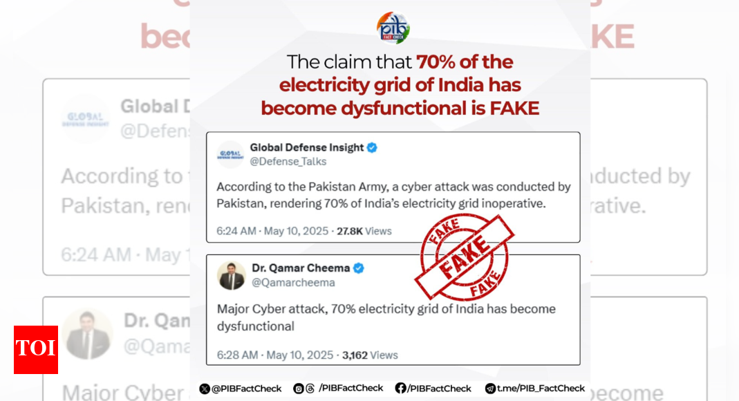Claim that 70% of India’s power grid hit by Pakistan cyberattack is ...