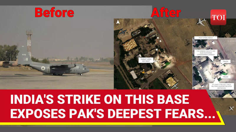 India's Missiles SMASH Nur Khan Air Base; Satellite Images Show Pak's ...