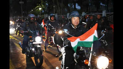 Meghalaya bikers rally to honour armed forces | Guwahati News - Times ...