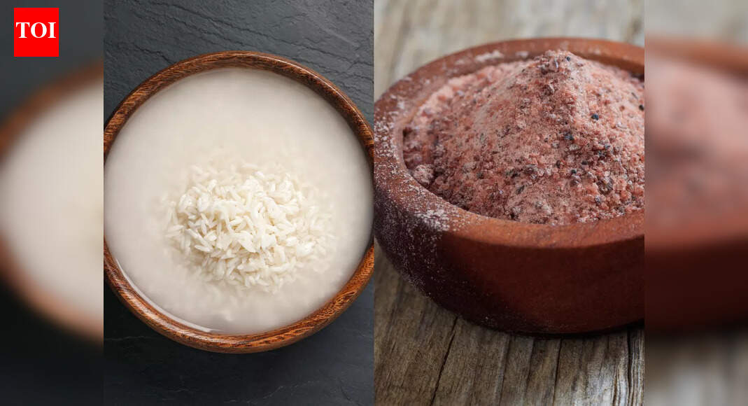 9 benefits of consuming cooked rice water with a pinch of black salt