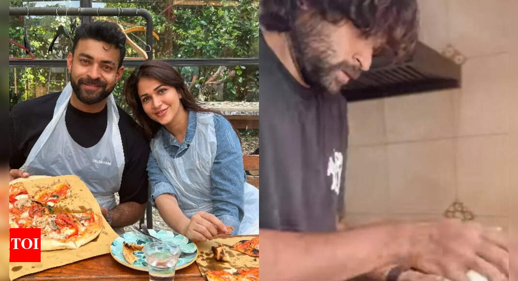 Soon-to-be father Varun Tej Konidela makes pizza from scratch for wife ...